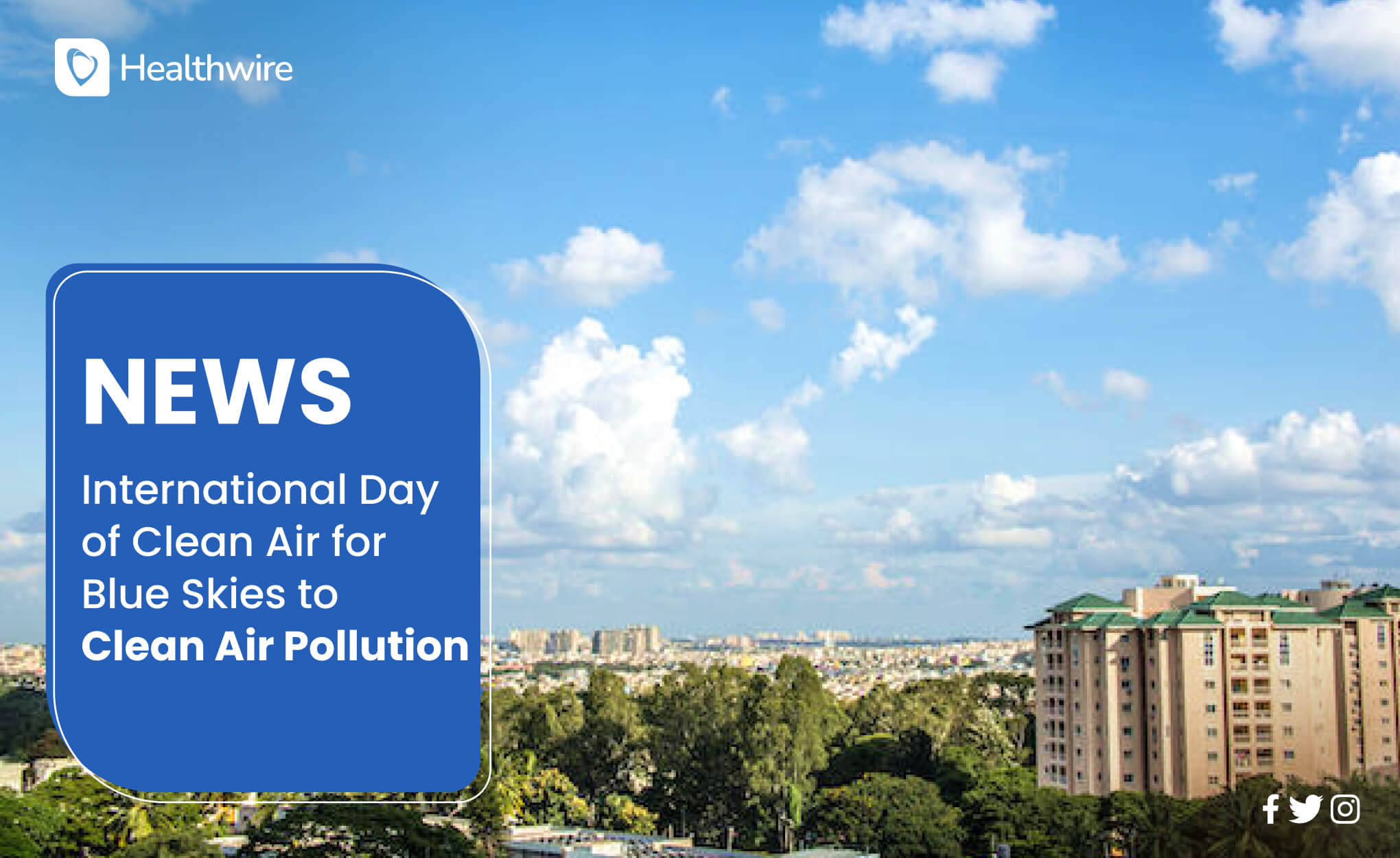 International Day Of Clean Air For Blue Skies To Clean Air Pollution ...