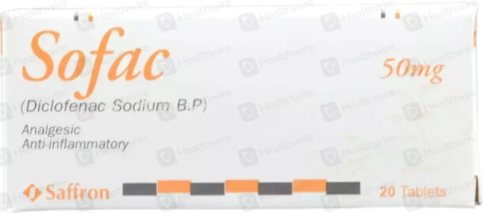 Sofac (50mg) 20 Tablets Price in Pakistan - Uses, Dosage, Side Effects