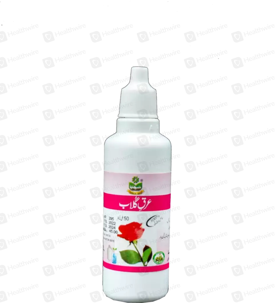 Arq E Gulab 50ml Rose Water Price in Pakistan - Uses, Dosage, Side Effects