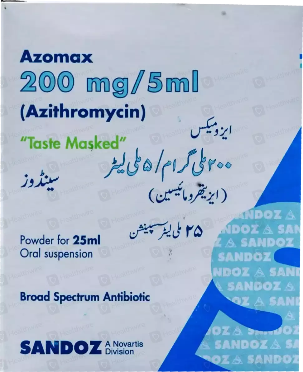 Azomax (200mg/5ml) 25ml Oral Suspension Price in Pakistan - Uses ...