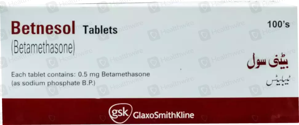 Betnesol (0.5mg) 100 Tablets Price in Pakistan - Uses, Dosage, Side Effects