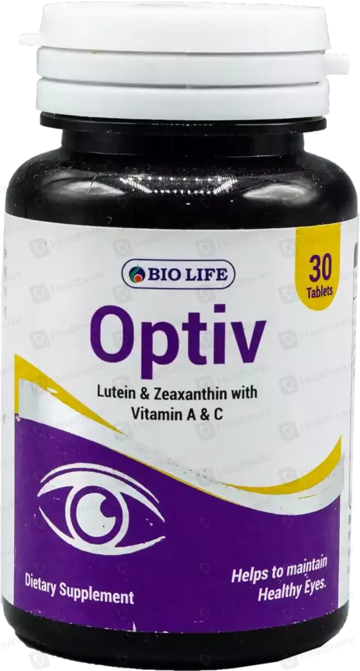Biolife Optiv 30 Tablets Price in Pakistan - Uses, Dosage, Side Effects