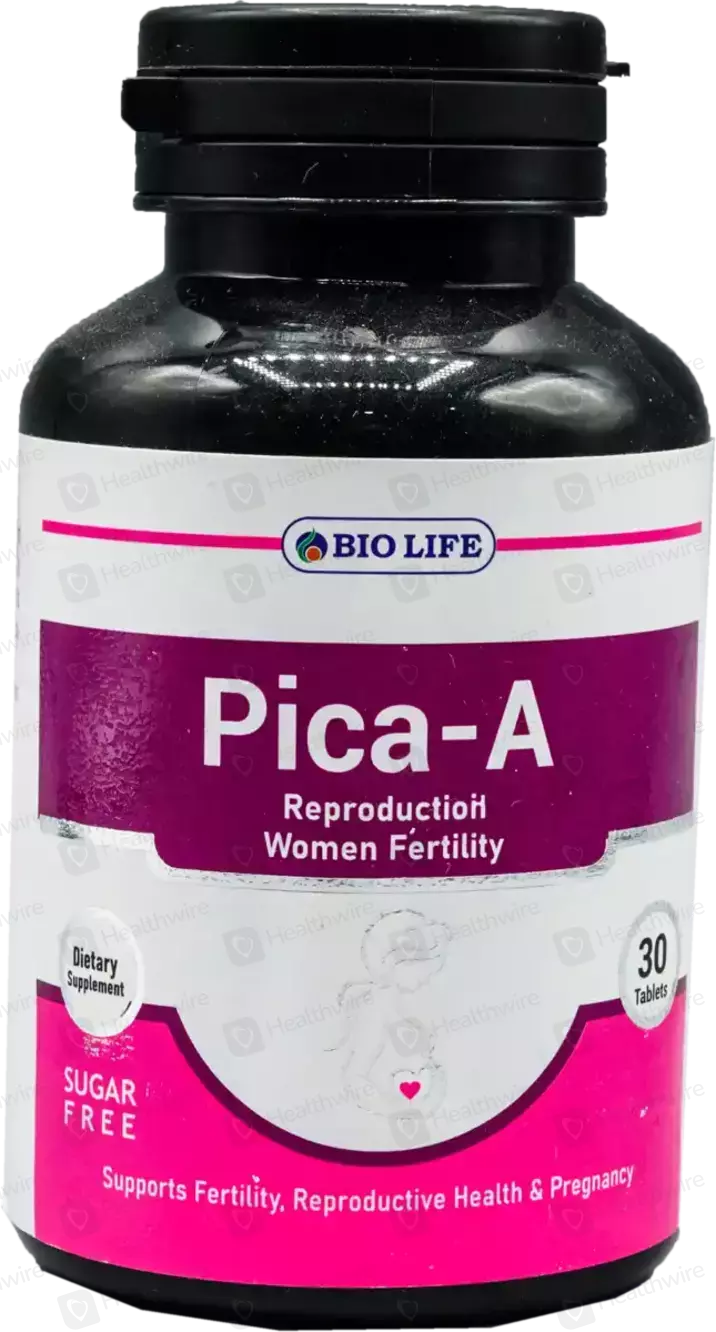 Pica A (Women Fertility) 30 Tablets Price in Pakistan - Uses, Dosage ...