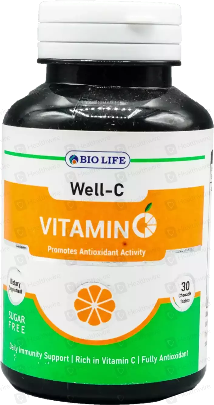 Well C (Vitamin C) 30 Tablets Price in Pakistan - Uses, Dosage, Side ...