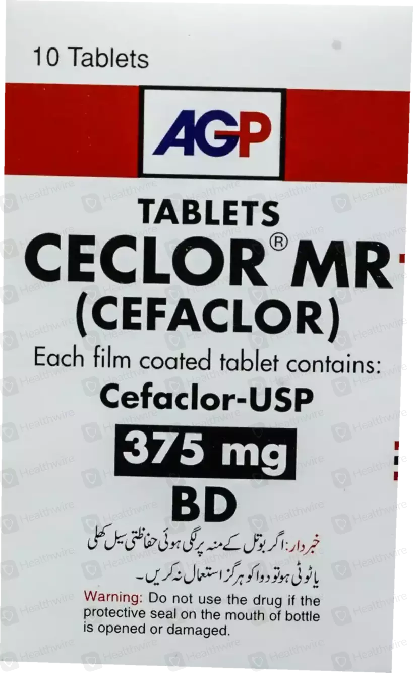 Ceclor Mr (375mg) 10 Tablets Price in Pakistan - Uses, Dosage, Side Effects