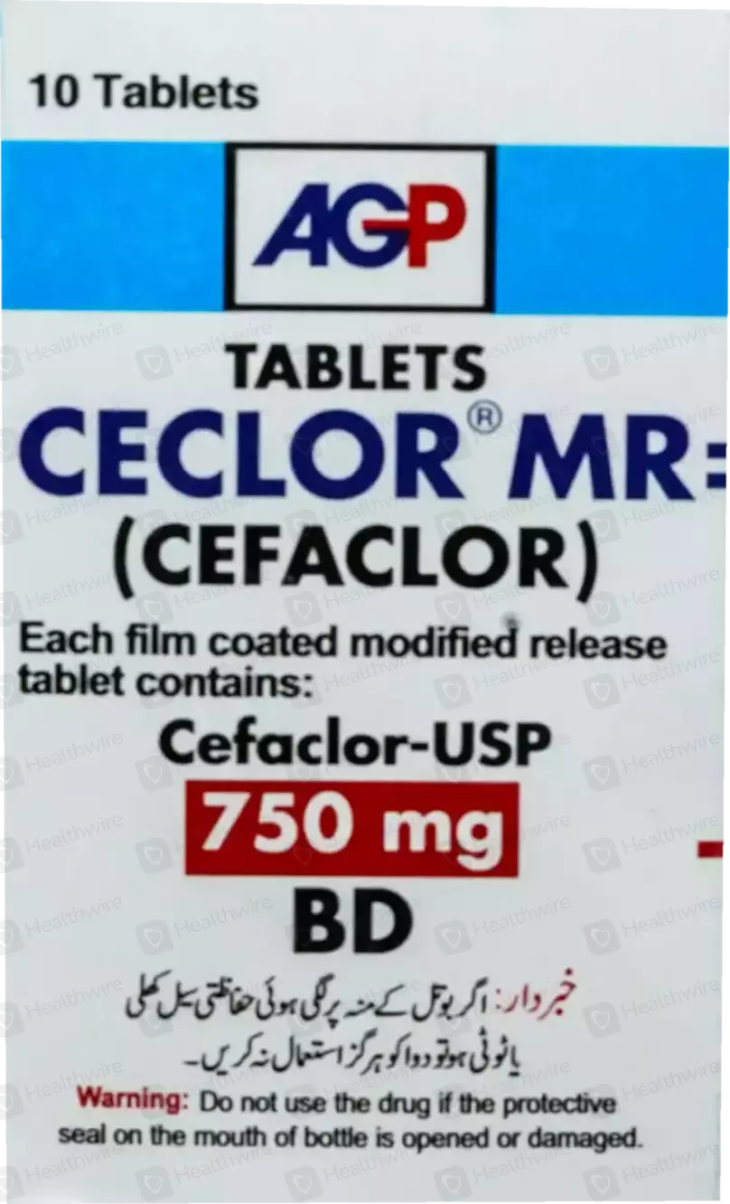 Ceclor Mr (750mg) 10 Tablets Price in Pakistan - Uses, Dosage, Side Effects