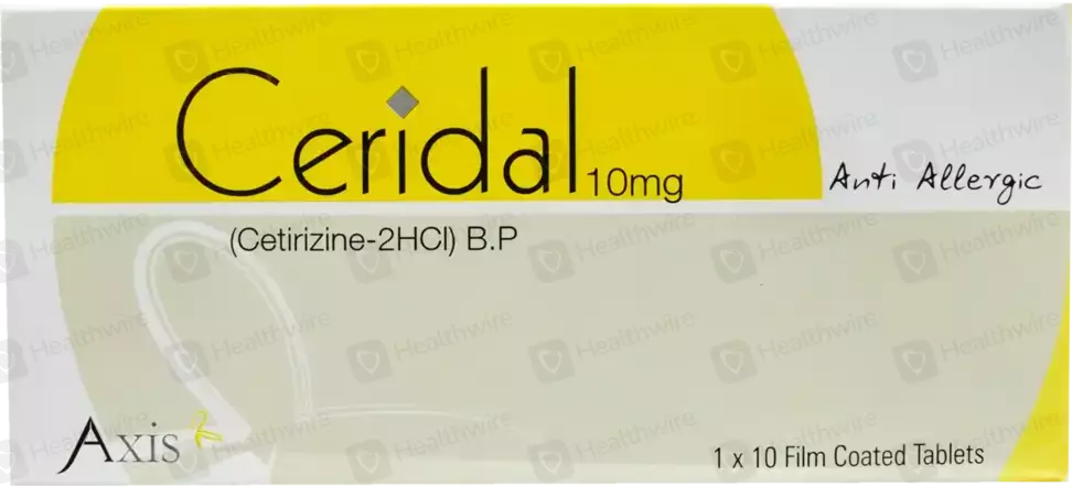Ceridal (10mg) 100 Tablets Price in Pakistan - Uses, Dosage, Side Effects
