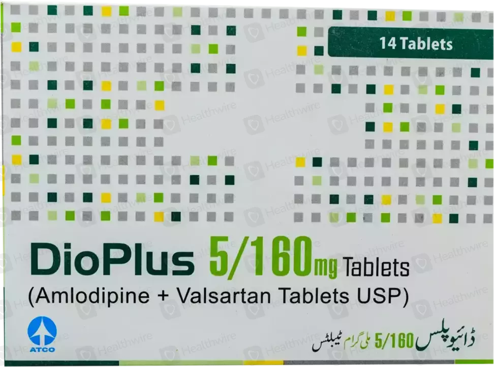 Dioplus (5/160mg) 14 Tablets Price in Pakistan - Uses, Dosage, Side Effects
