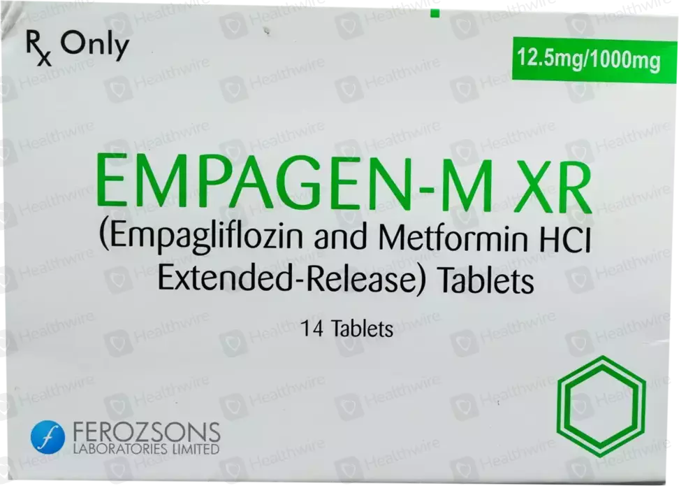 Empagen M Xr (12.5/1000mg) 14 Tablets Price in Pakistan - Uses, Dosage ...