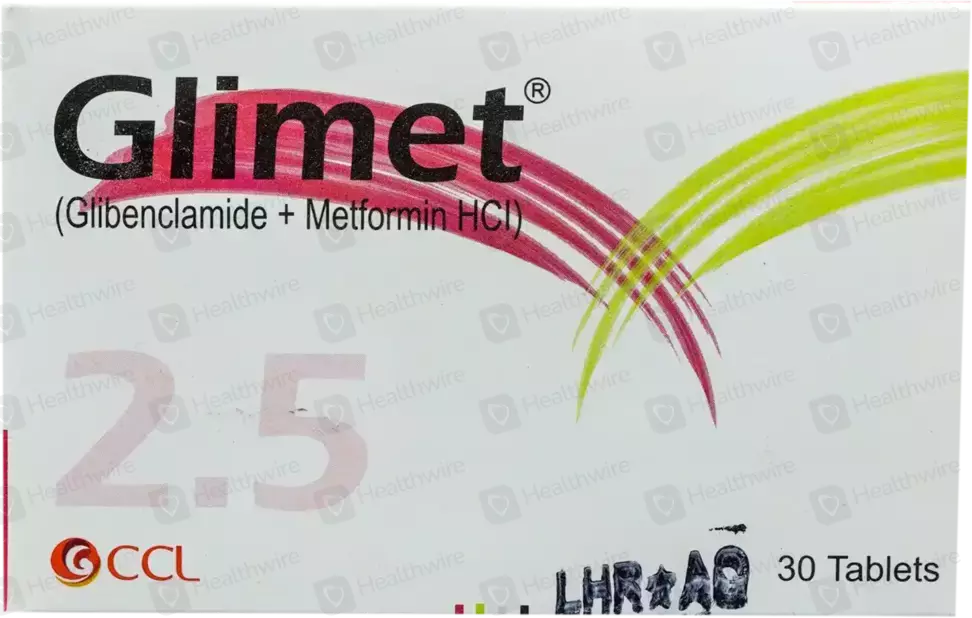 Glimet (2.5/500mg) 30 Tablets Price in Pakistan - Uses, Dosage, Side ...