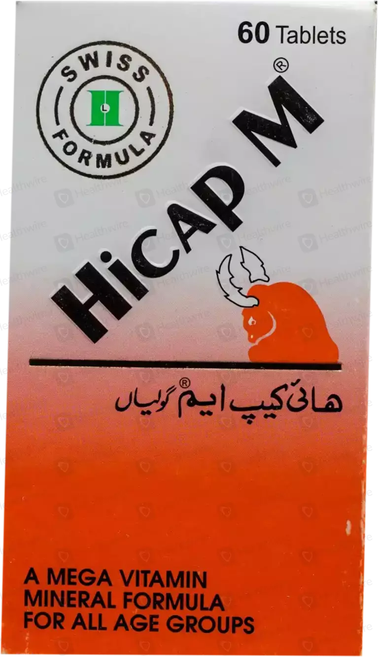 Hicap M 60 Tablets Price in Pakistan - Uses, Dosage, Side Effects