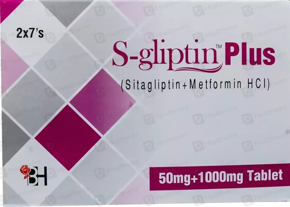 S Gliptin Plus (50/1000mg) 14 Tablets Price in Pakistan - Uses, Dosage ...
