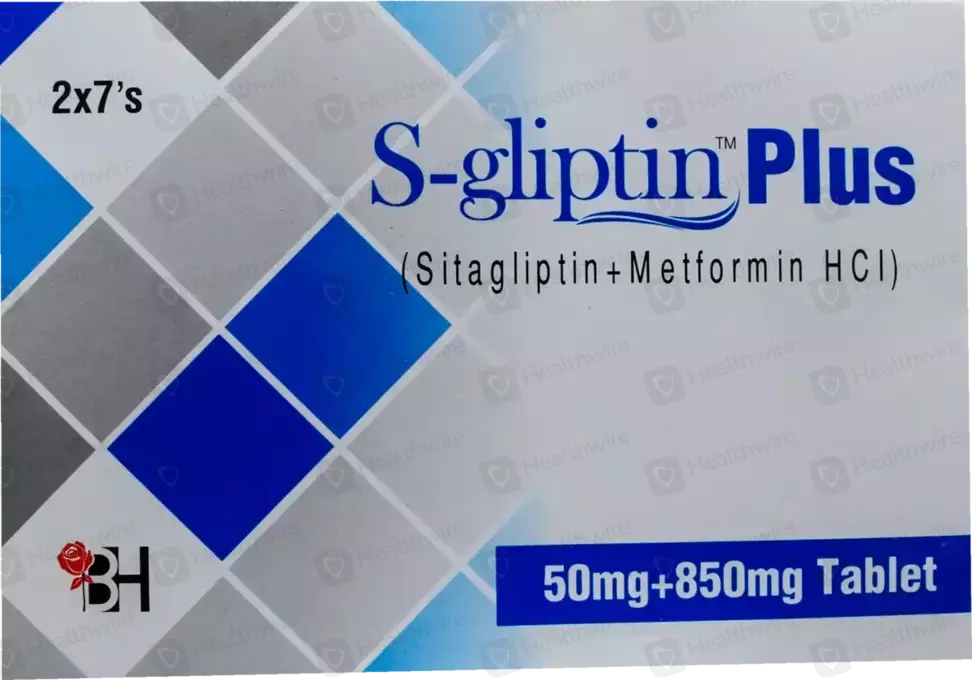 S Gliptin Plus (50/850mg) 14 Tablets Price in Pakistan - Uses, Dosage ...