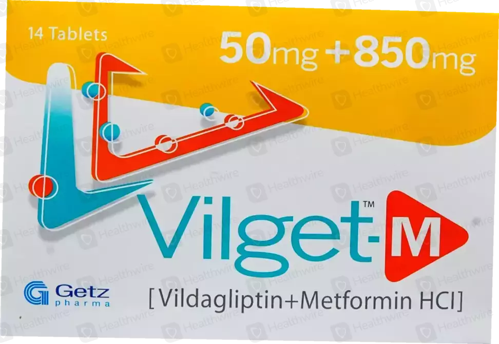 Vilget M (50/850mg) 14 Tablets Price in Pakistan - Uses, Dosage, Side ...