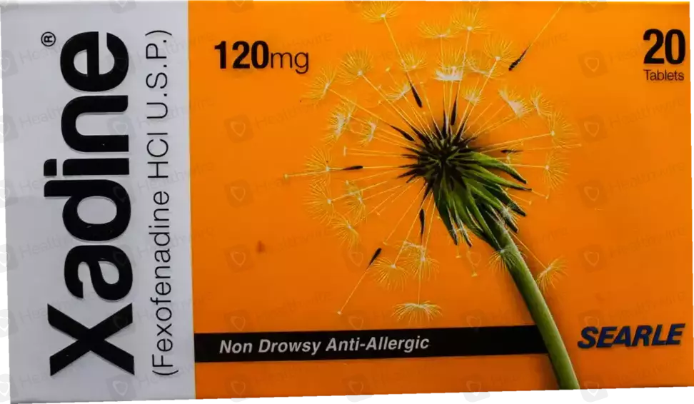 Xadine (120mg) 20 Tablets Price in Pakistan - Uses, Dosage, Side Effects