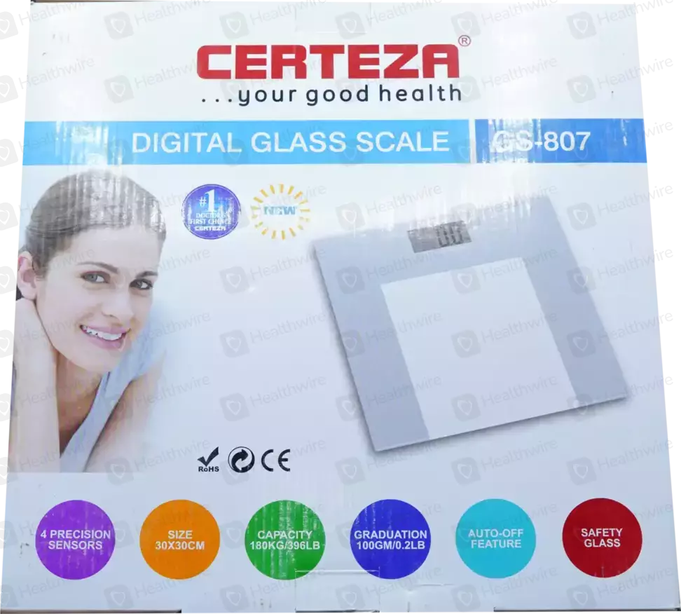 Certeza (Gs 807) Digital Glass Weighing Scale Price in Pakistan - Uses ...