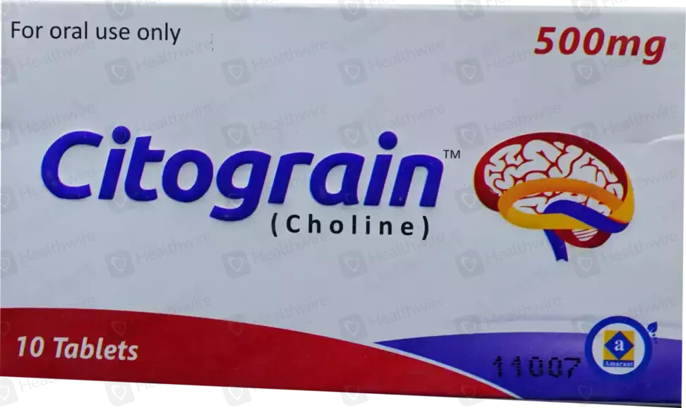 Citograin (500mg) 10 Tablets Price in Pakistan - Uses, Dosage, Side Effects