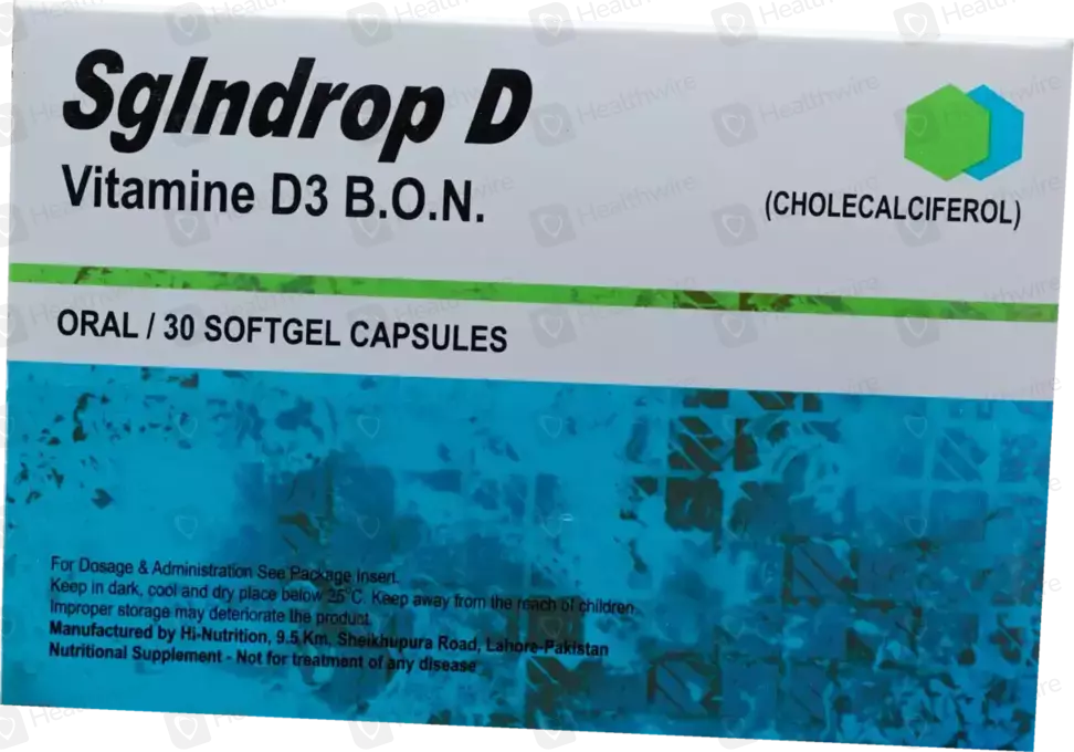 Sgindrop D (5000 Iu) 30 Capsules Price in Pakistan - Uses, Dosage, Side Effects