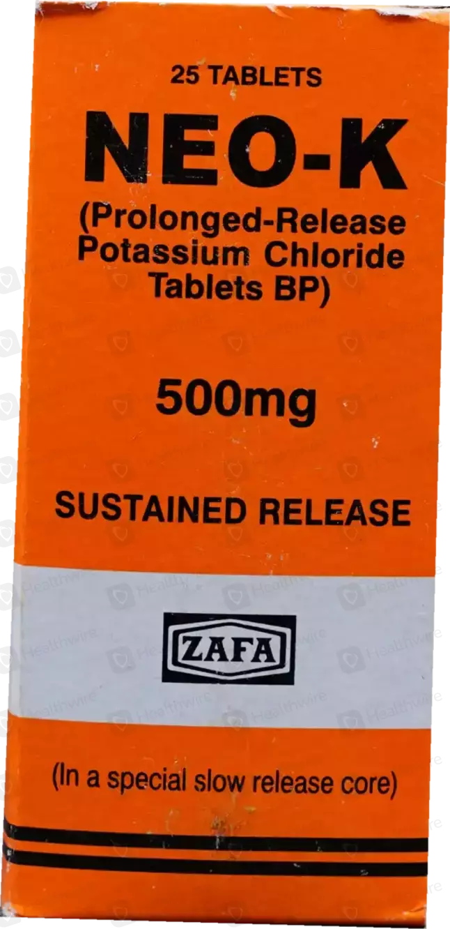 Neo K (500mg) 25 Tablets Price in Pakistan - Uses, Dosage, Side Effects