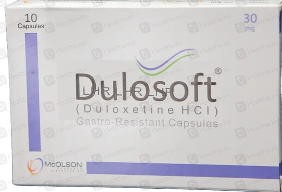 Dulosoft (30 Mg) 10 Capsules Price in Pakistan - Uses, Dosage, Side Effects