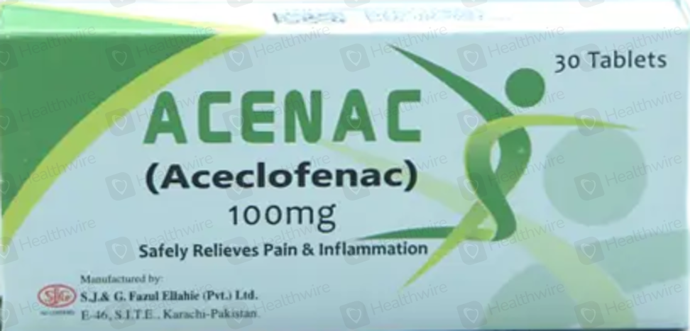 Acenac (100mg) 30 Tablets Price in Pakistan - Uses, Dosage, Side Effects