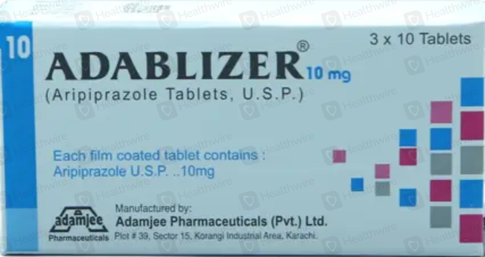 Adablizer (10mg) 30 Tablets Price in Pakistan - Uses, Dosage, Side Effects