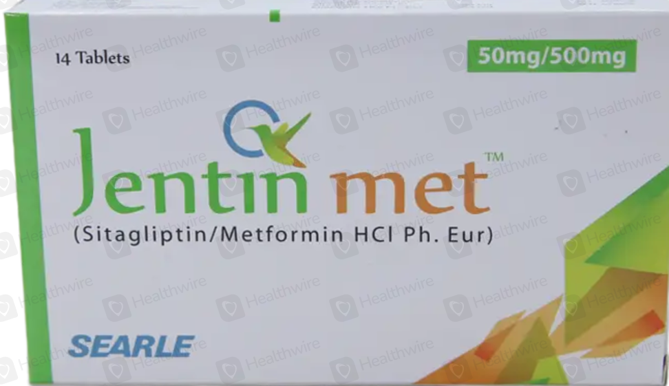 Jentin Met (50/500mg) 14 Tablets Price in Pakistan - Uses, Dosage, Side ...