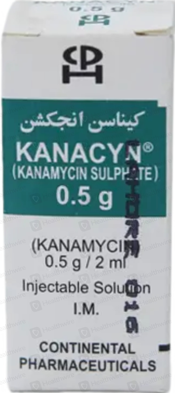 Kanacyn (0.5g/2ml) 1 Vial Injection Price in Pakistan - Uses, Dosage ...
