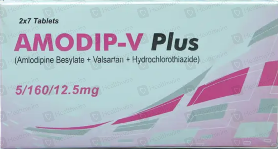 Amodip V Plus (5/160/12.5mg) 14 Tablets Price in Pakistan - Uses ...