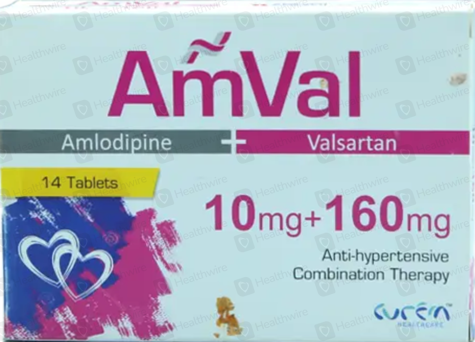 Am Val (10/160mg) 14 Tablets Price in Pakistan - Uses, Dosage, Side Effects