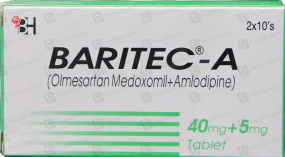 Baritec A (40/5mg) 20 Tablets Price in Pakistan - Uses, Dosage, Side ...