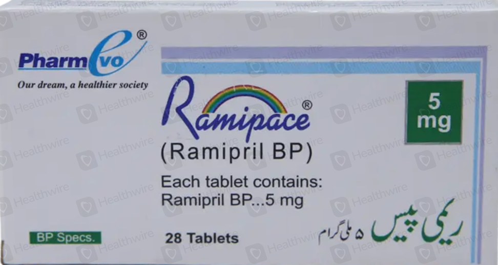 Ramipace (5mg) 28 Tablets Price in Pakistan - Uses, Dosage, Side Effects
