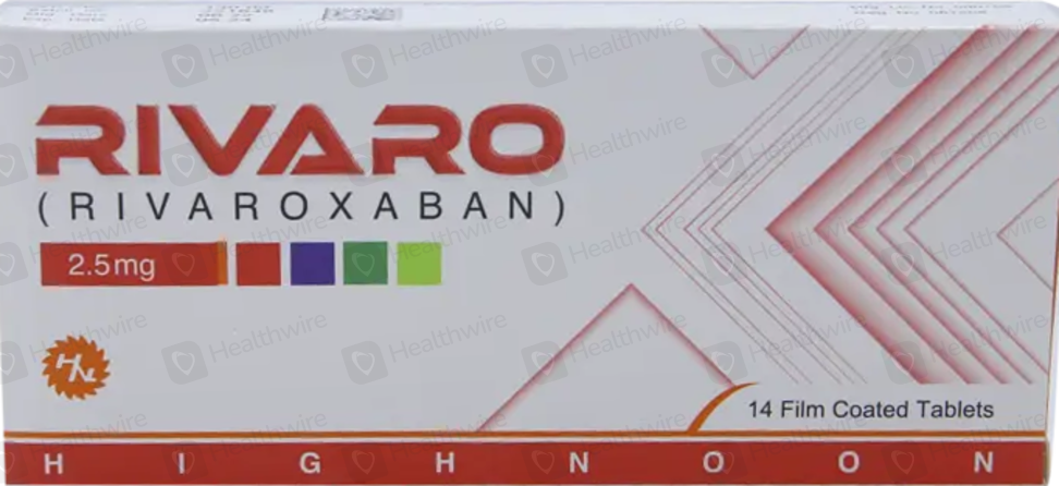 Rivaro (2.5mg) 14 Tablets Price in Pakistan - Uses, Dosage, Side Effects