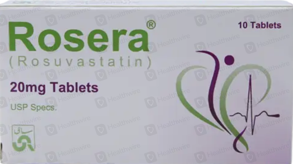 Rosera (20mg) 10 Tablets Price in Pakistan - Uses, Dosage, Side Effects