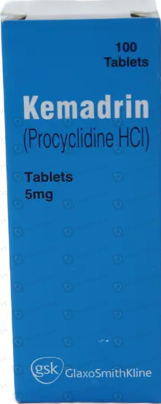 Kemadrin (5mg) 100 Tablets Price in Pakistan - Uses, Dosage, Side Effects