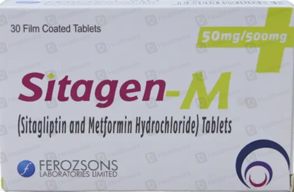 Sitagen M (50/500mg) 30 Tablet Price in Pakistan - Uses, Dosage, Side ...
