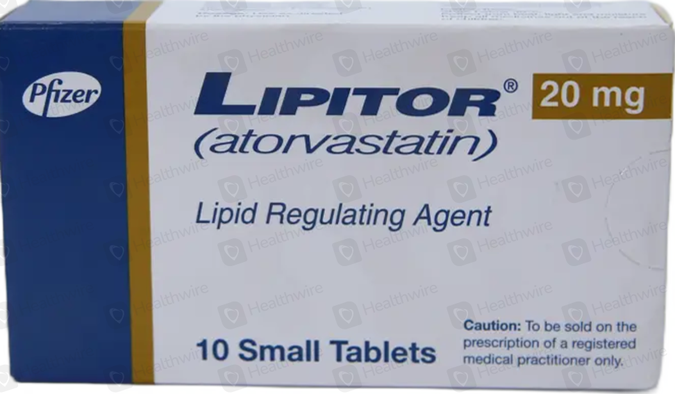 Lipitor (20mg) 10 Tablets Price in Pakistan - Uses, Dosage, Side Effects