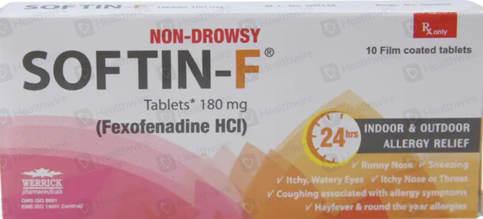 Softin F (180mg) 10 Tablets Price in Pakistan - Uses, Dosage, Side Effects