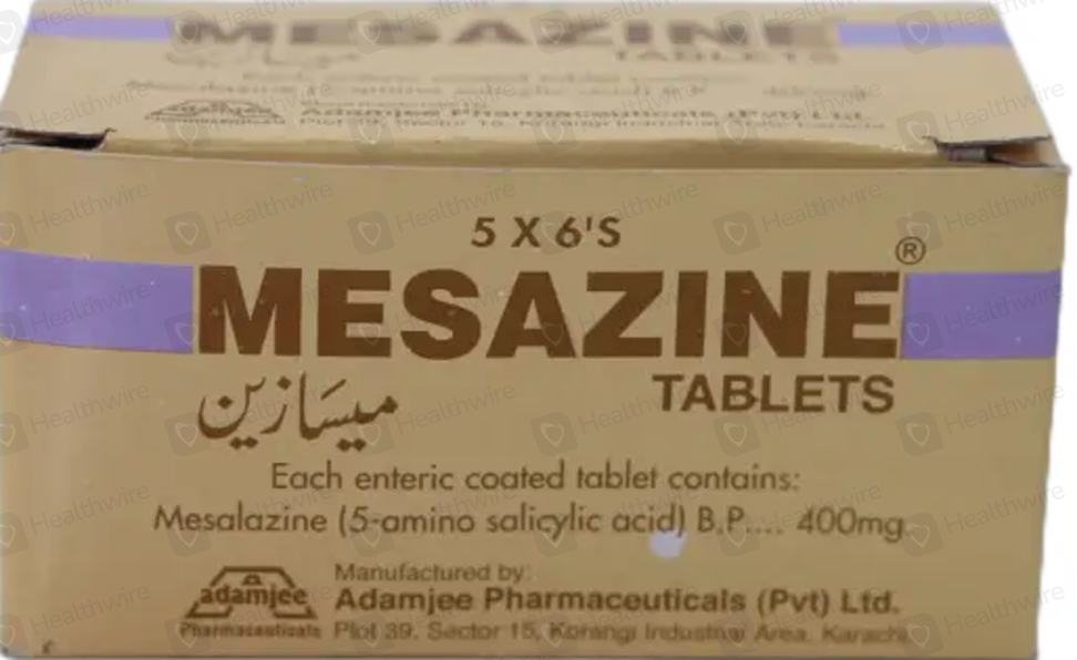 Mesazine (400 Mg) 30 Tablets Price in Pakistan - Uses, Dosage, Side Effects