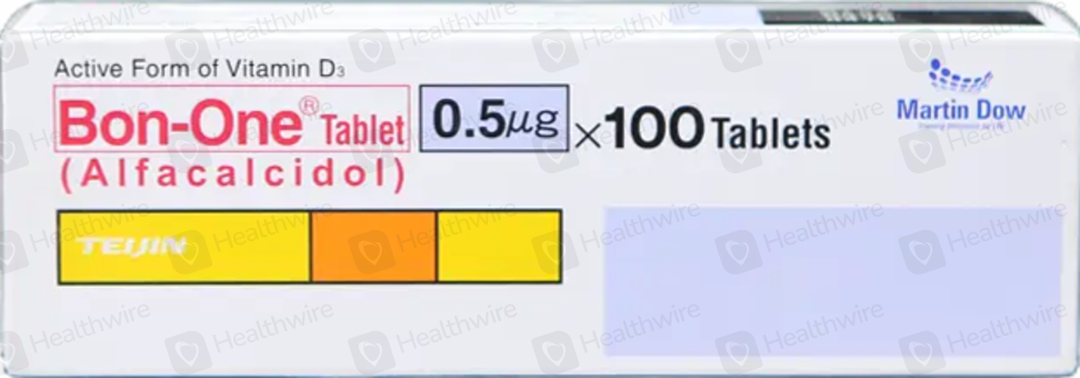 Bon One (0.5μg) 100 Tablets Price in Pakistan - Uses, Dosage, Side Effects