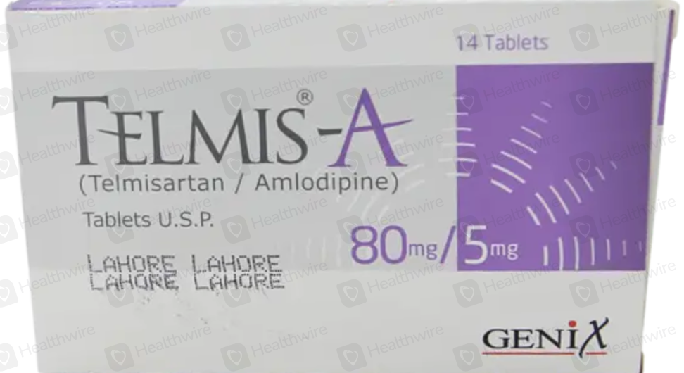 Telmis A (80/5mg) 14 Tablets Price in Pakistan - Uses, Dosage, Side Effects