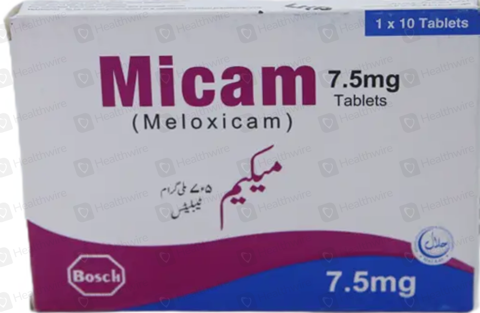 Micam (7.5mg) 10 Tablets Price in Pakistan - Uses, Dosage, Side Effects
