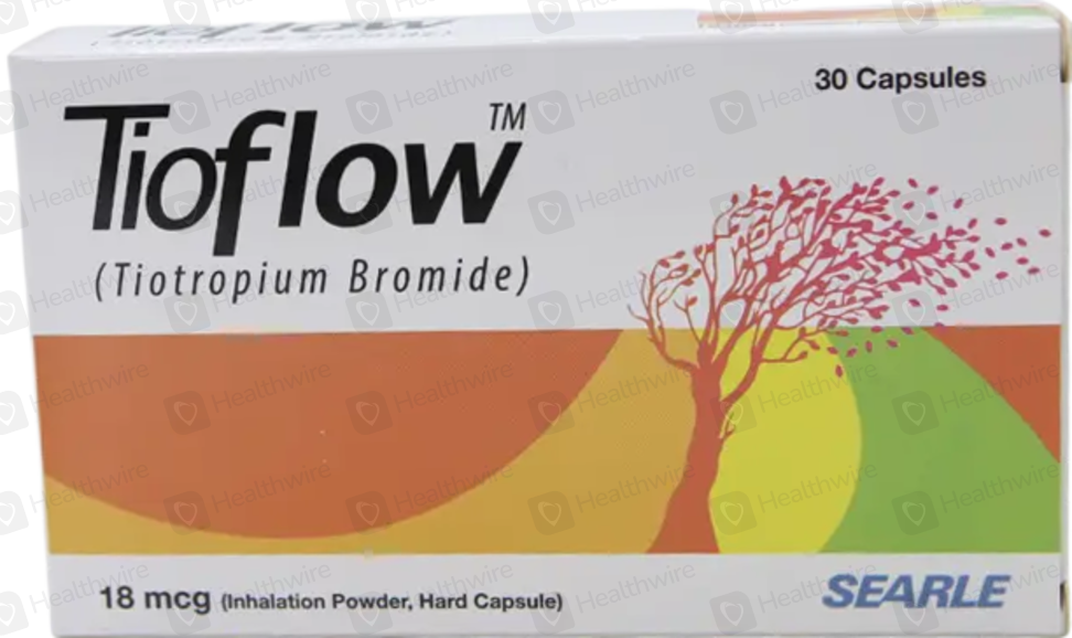 Tioflow (18mcg) 30 Capsules Price in Pakistan - Uses, Dosage, Side Effects
