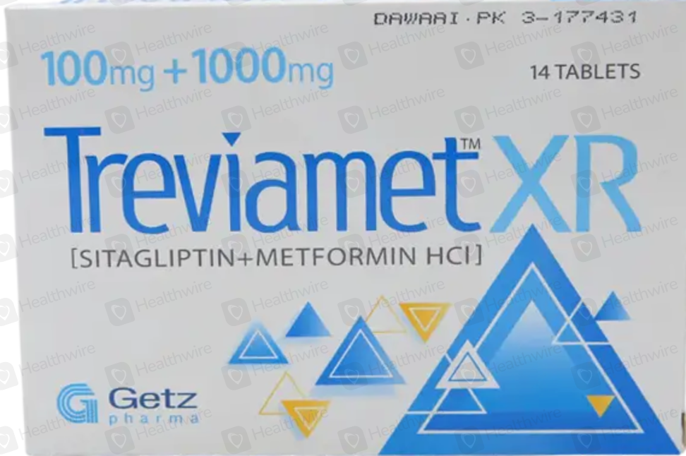 Treviamet Xr (100/1000mg) 14 Tablets Price in Pakistan - Uses, Dosage ...