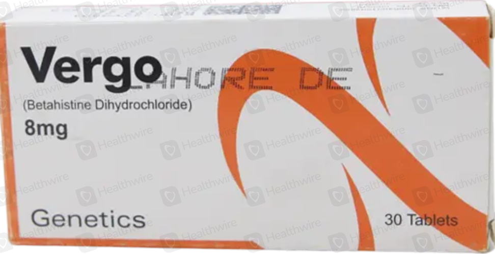 Vergo (8mg) 30 Tablets Price in Pakistan - Uses, Dosage, Side Effects