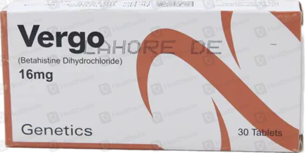 Vergo (16mg) 30 Tablets Price in Pakistan - Uses, Dosage, Side Effects