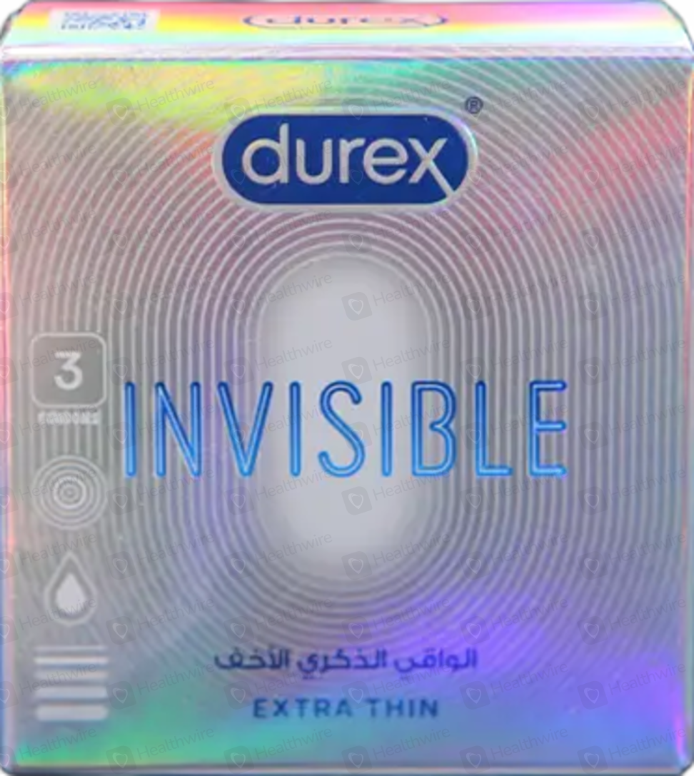 Durex (Invisible) 3 Condoms Price in Pakistan - Uses, Dosage, Side Effects