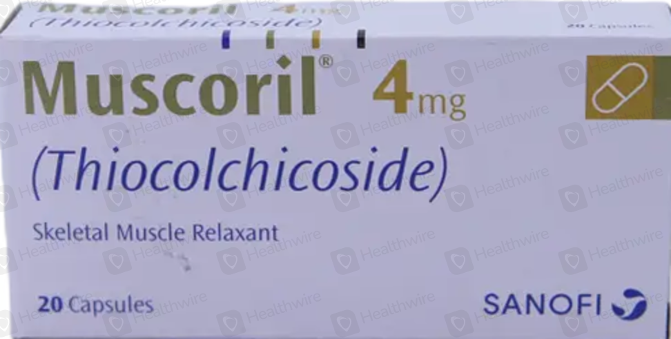 Muscoril (4mg) 20 Capsules Price in Pakistan - Uses, Dosage, Side Effects