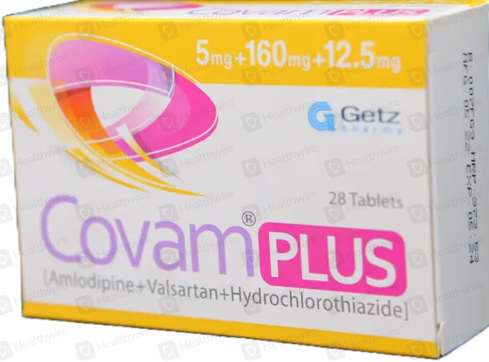 Covam Plus (5/160/12.5mg) 28 Tablets Price in Pakistan - Uses, Dosage ...