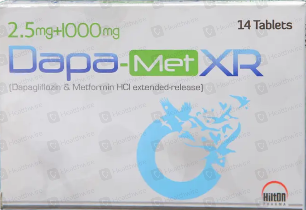 Dapa Met Xr (2.5/1000mg) 14 Tablets Price in Pakistan - Uses, Dosage ...
